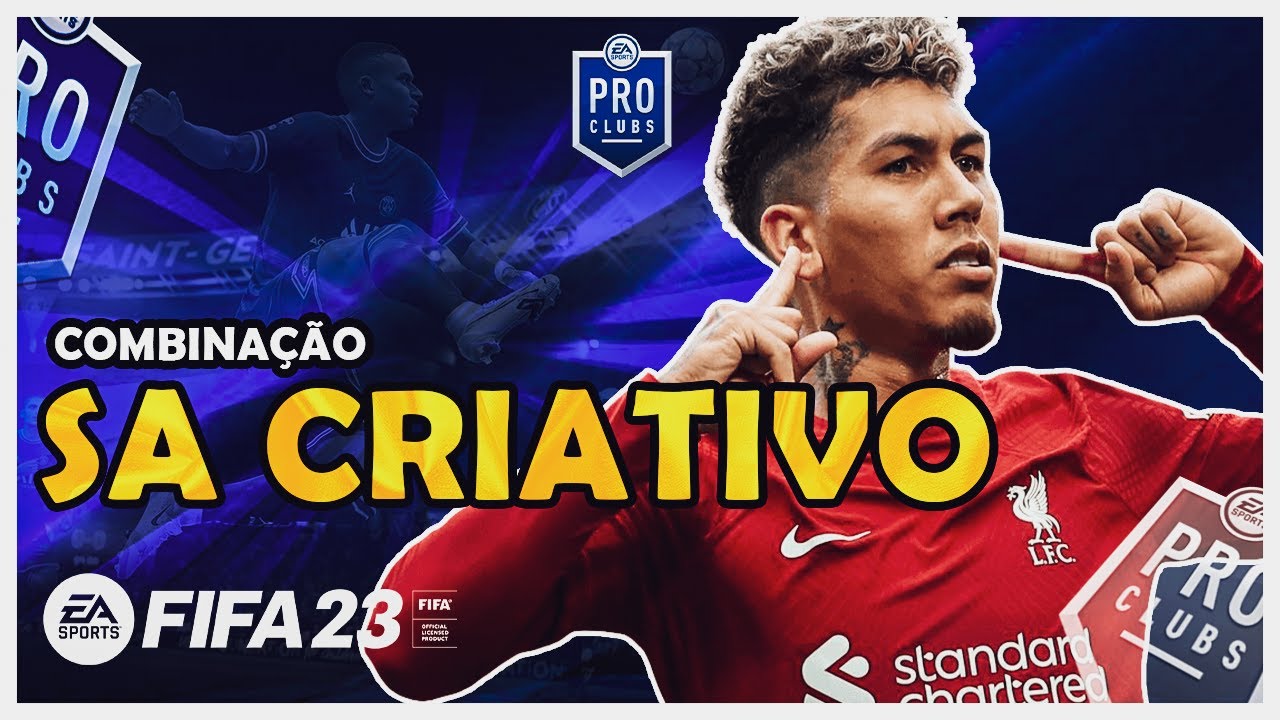 Pro clubs FIFA 23- Combinação para SA criativo!! - YouTube