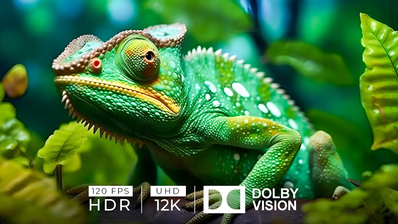 12K HDR 120 FPS Dolby Vision with Calming Sounds - Close up Colorful ...