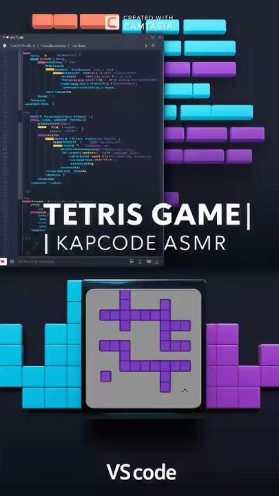 Tetris Game | Html-Css-JavaScript | KapCode ASMR | No Talking Part-9 - YouTube