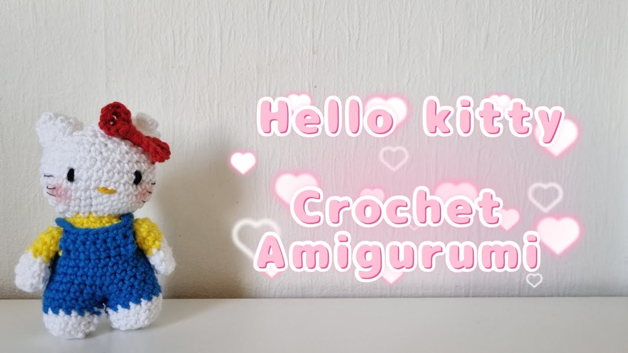 Kawaii Hello Kitty #crochet Amigurumi | Easy Step by Step Tutorial for ...