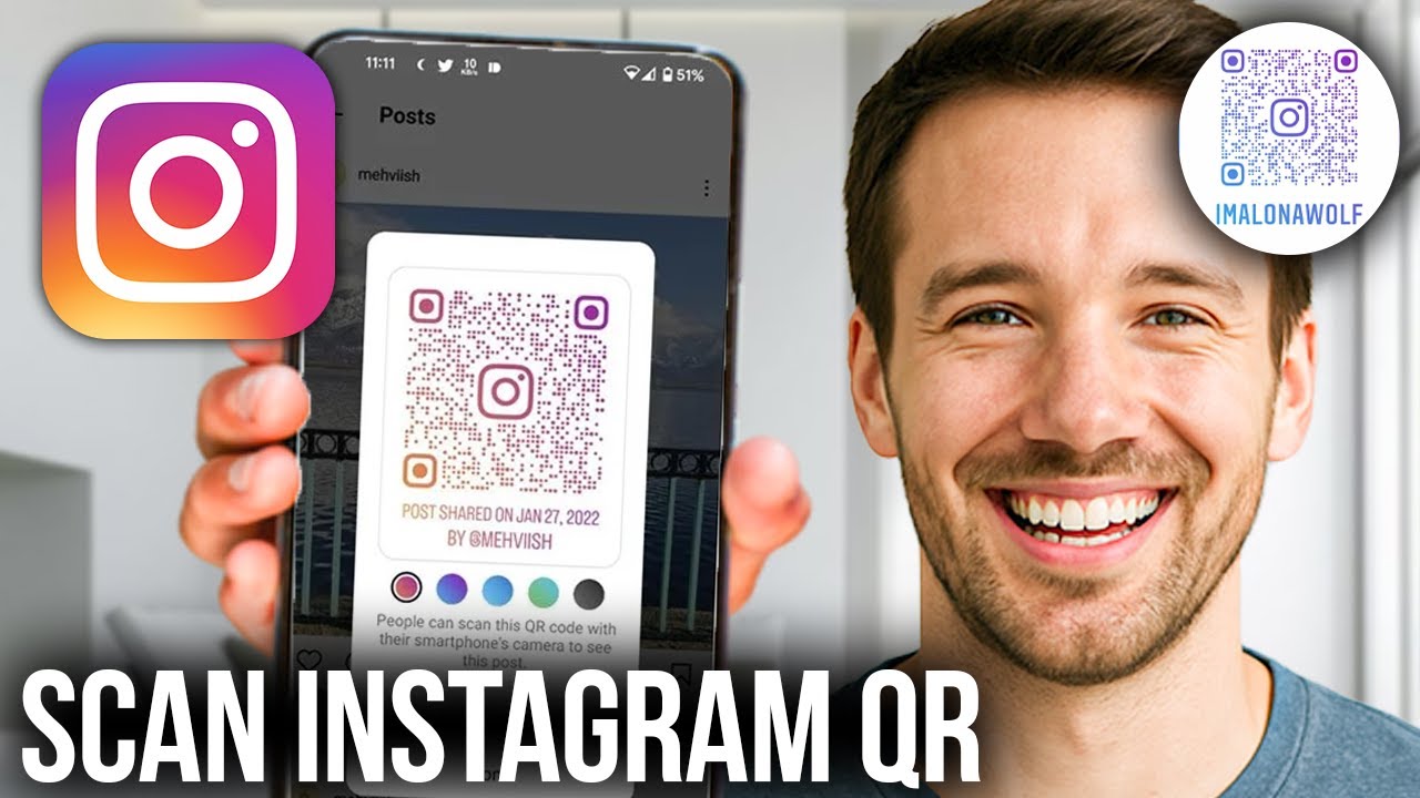 How To Scan Instagram QR Code - Scan QR Code on Instagram - YouTube