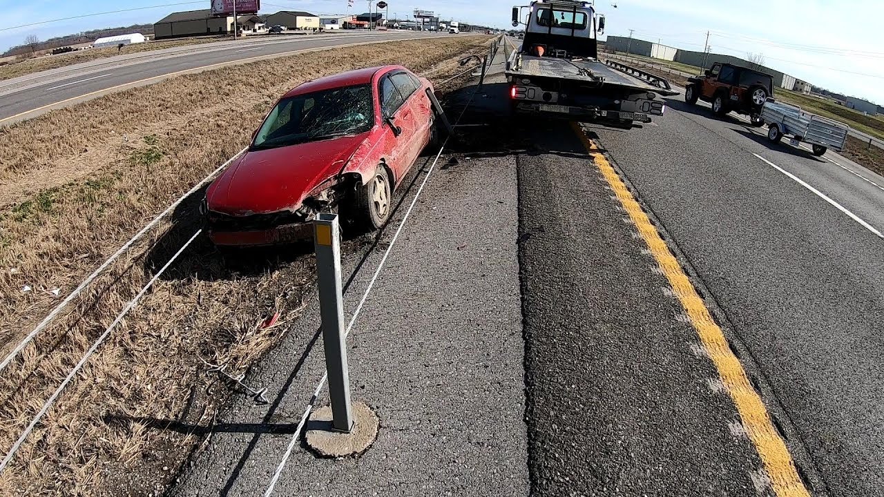 Car VS Cable Barrier - YouTube
