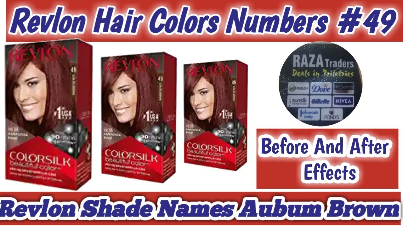 Revlon Hair Colors Shade ,Numbers #49 Revlon Shade, Names Aubum Brown ...