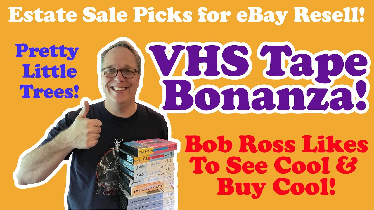 VHS Tape Bonanza with Bob Ross - Let's Make $$$ Selling VHS Tapes on ...