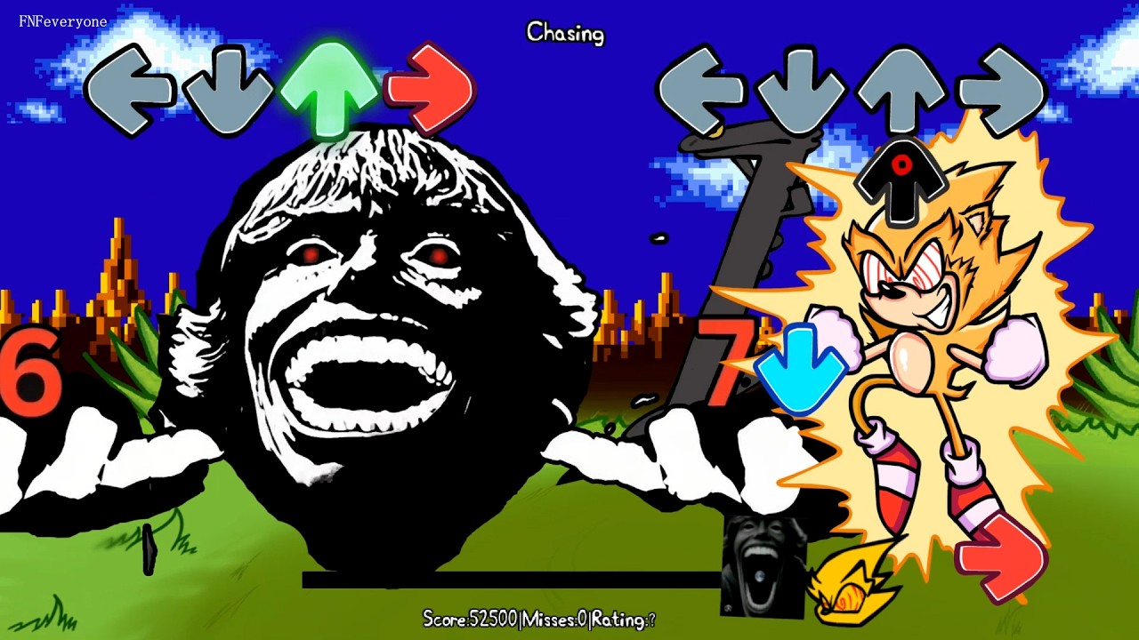 [SWAP] FNF 67 meme vs Sonic.exe All sings Chasing | fnf 67 song phonk ...