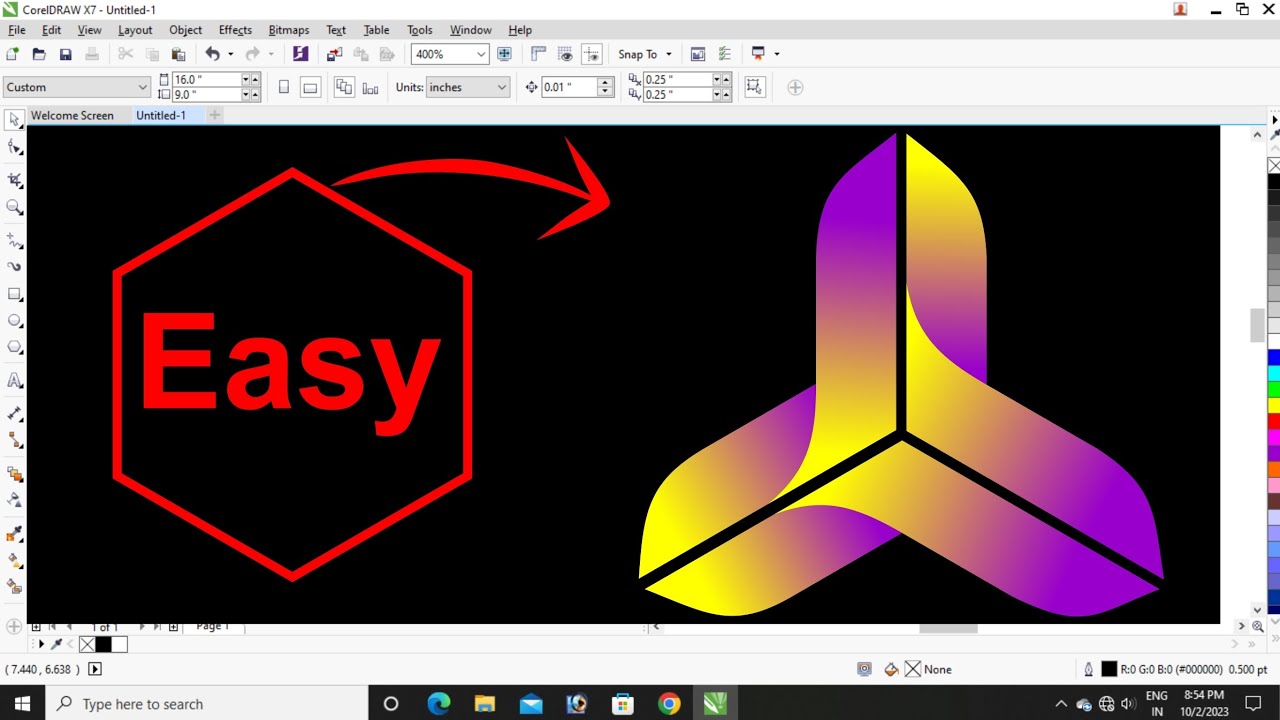 Best 3D Design Ideas in Coreldraw | Very Easy Design - YouTube