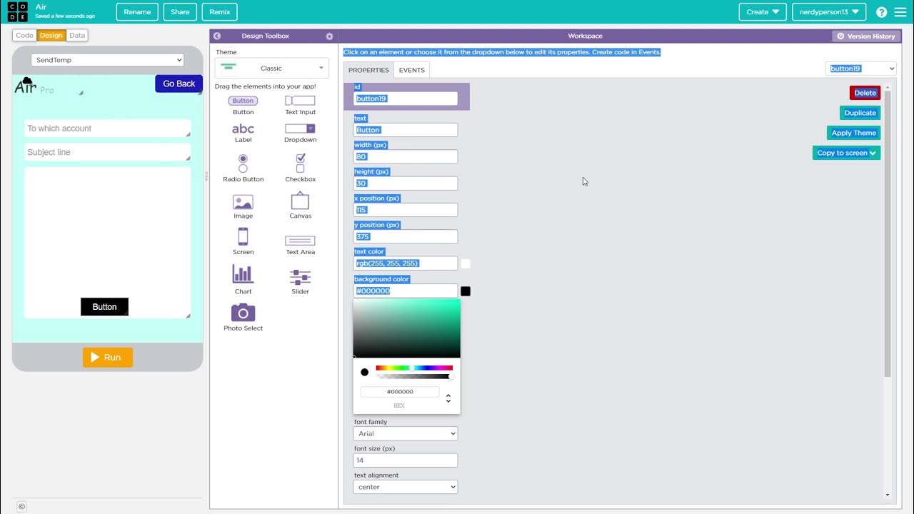 Code.org App Lab Tutorial #6 - Review - YouTube