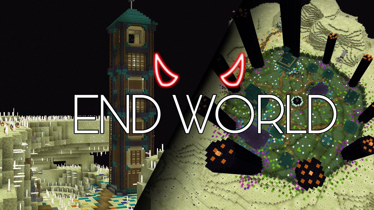 minecraft end map - YouTube
