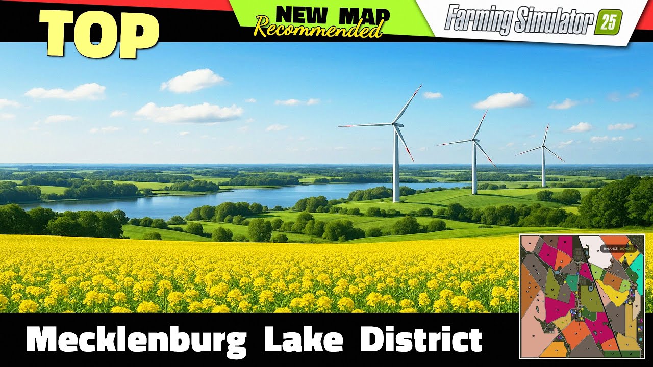 FS25 ★ NEW MAP "Mecklenburg Lake District" - Farming Simulator 25 New ...