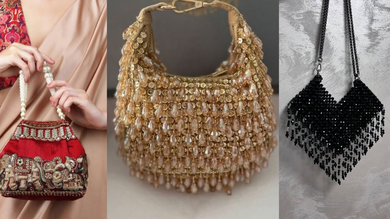 bridal hand beg designs/ pottli beg designs/ new party wear handbag ...