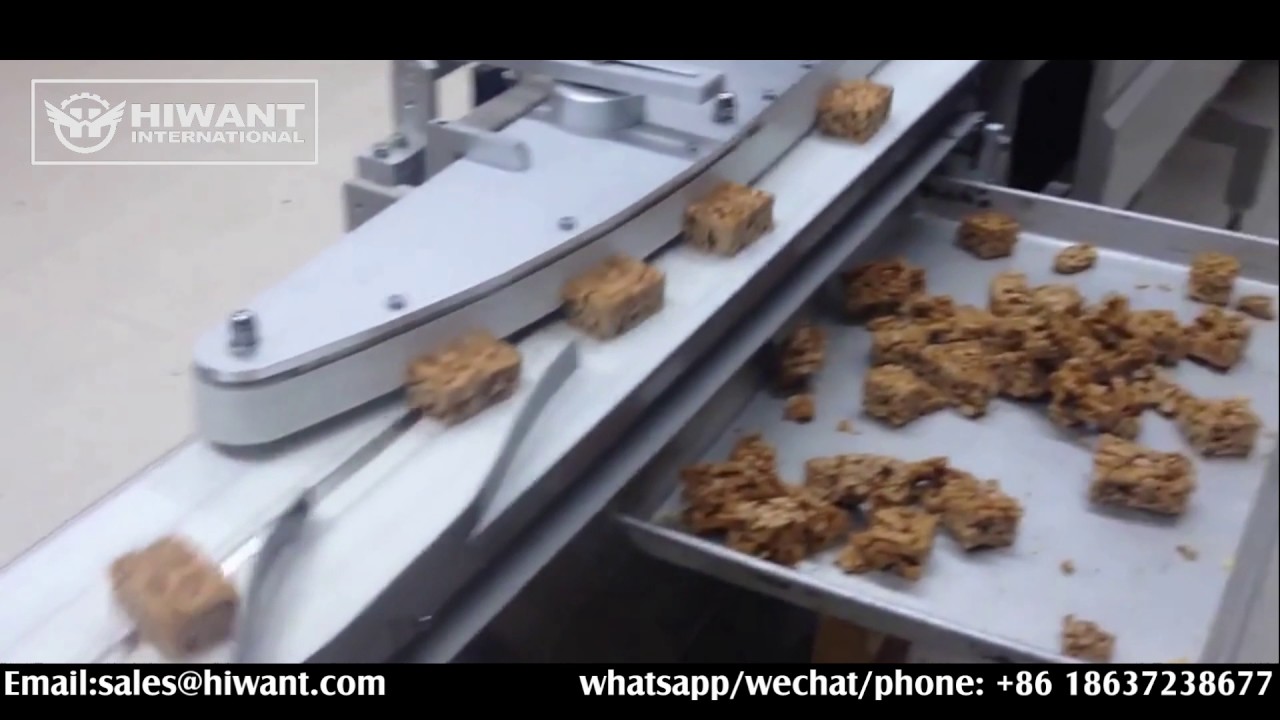 Fully Automatic Cereal Bar Packaging Machine - YouTube