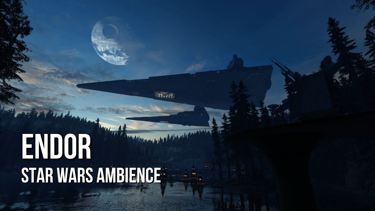Forest Moon of Endor | Star Wars Ambience | Star Destroyer Rumble ...