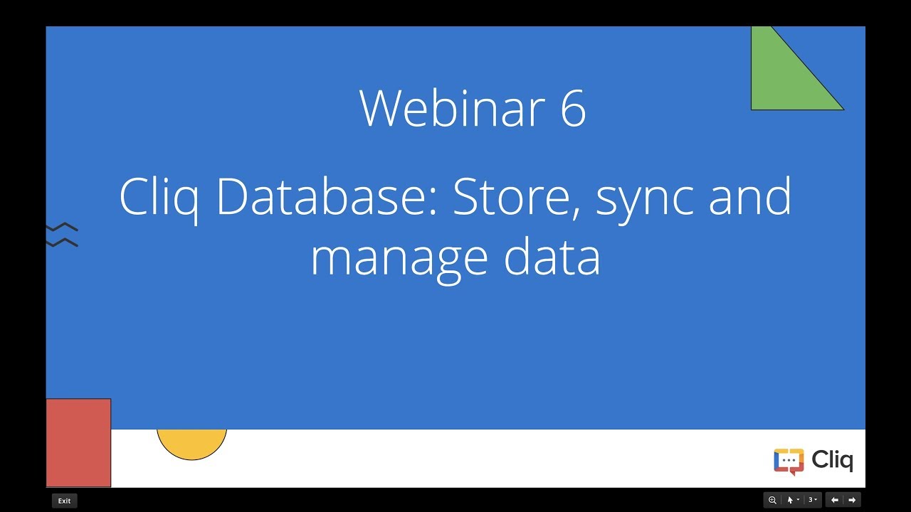 Cliq Databases: Store, sync and manage data using Cliq Storage - YouTube