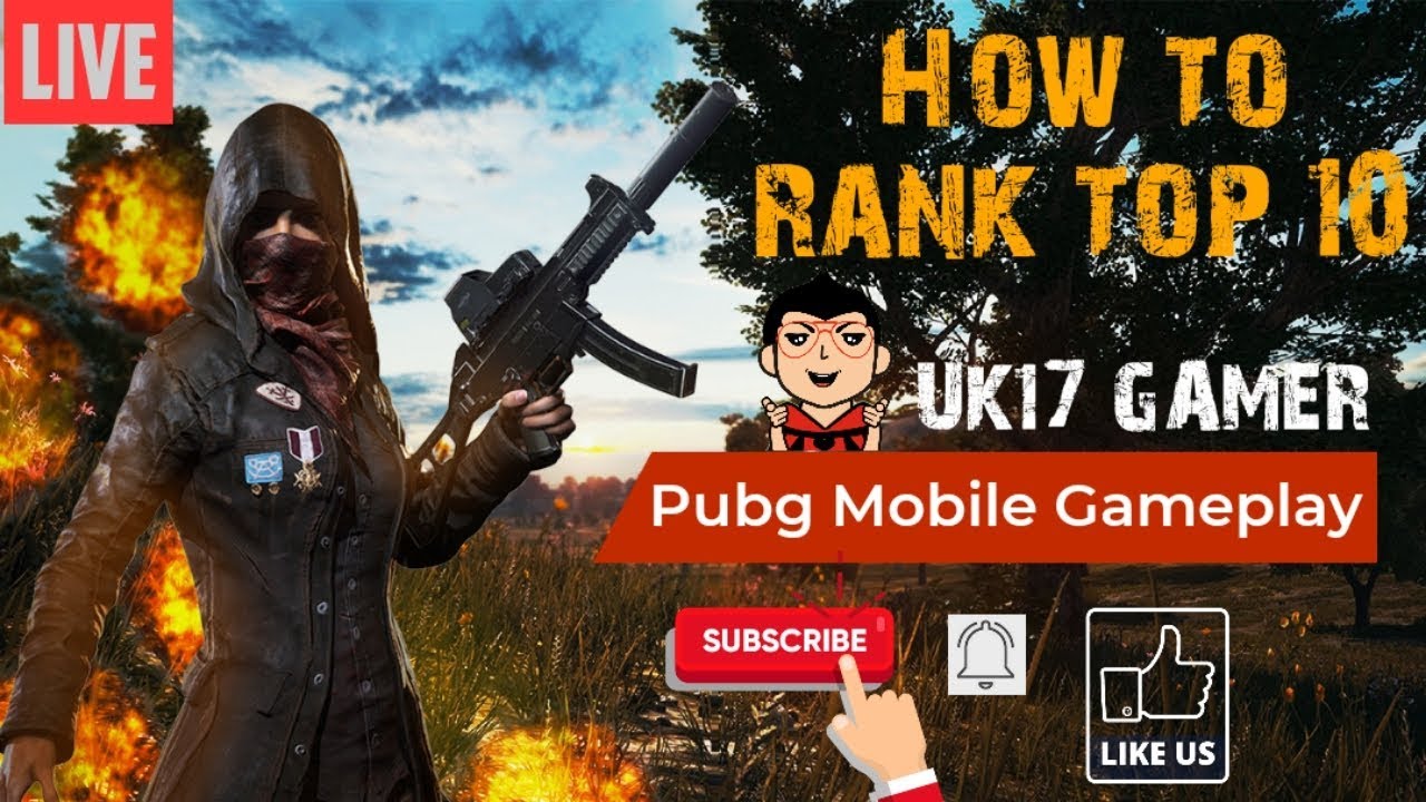 top-10-rank-pubg-mobile-gameplay-live-stream-youtube