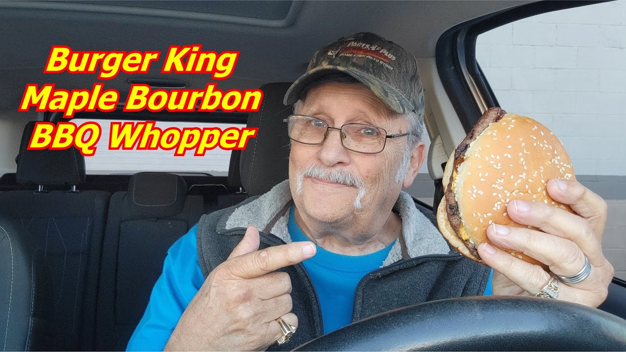 Burger King Maple Bourbon BBQ Whopper Taste Test Rating and Review ...