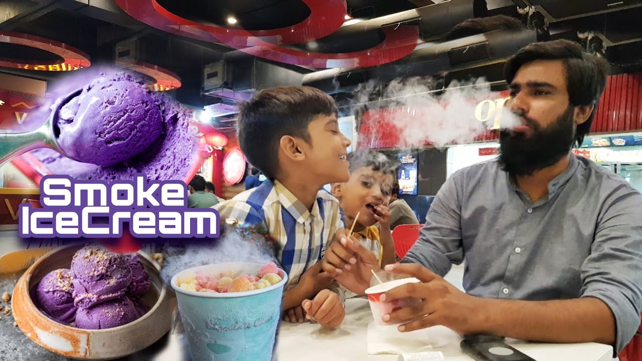 The most Famous Dragon's Breath IceCream in Pakistan || Smoke Icecream ...