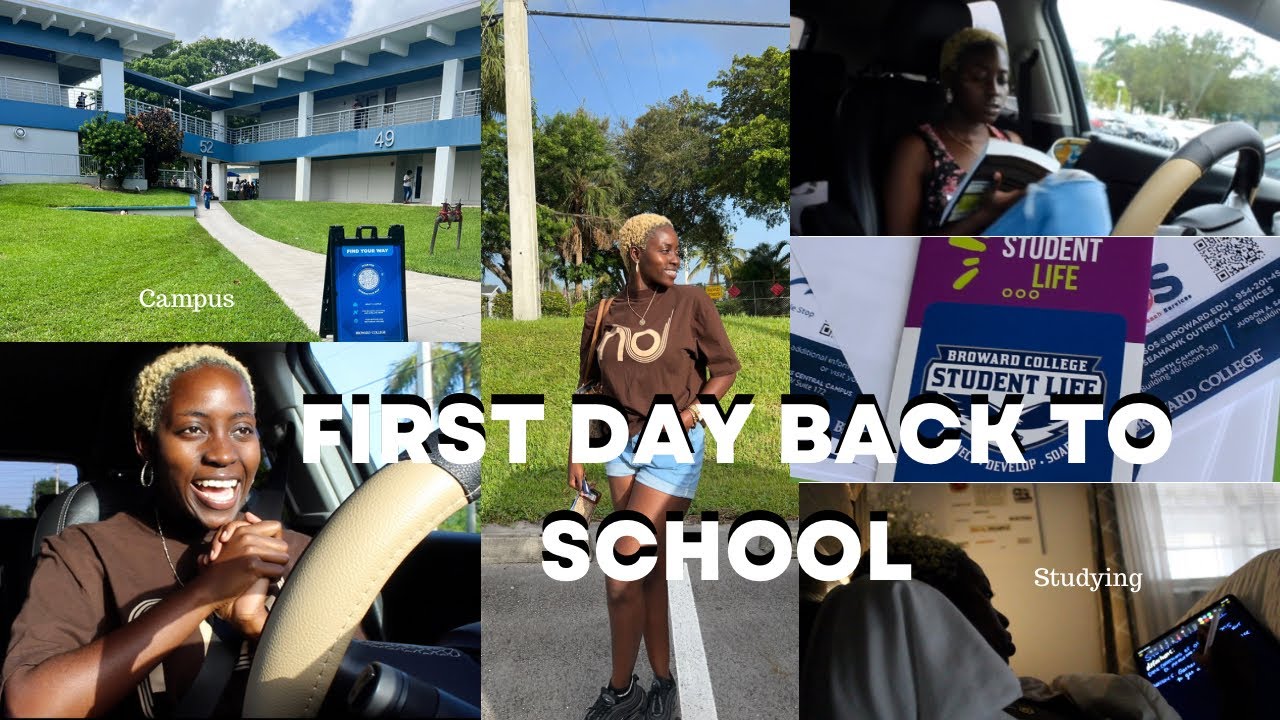 First Day Back To School | Broward College + AA Degree Student - YouTube