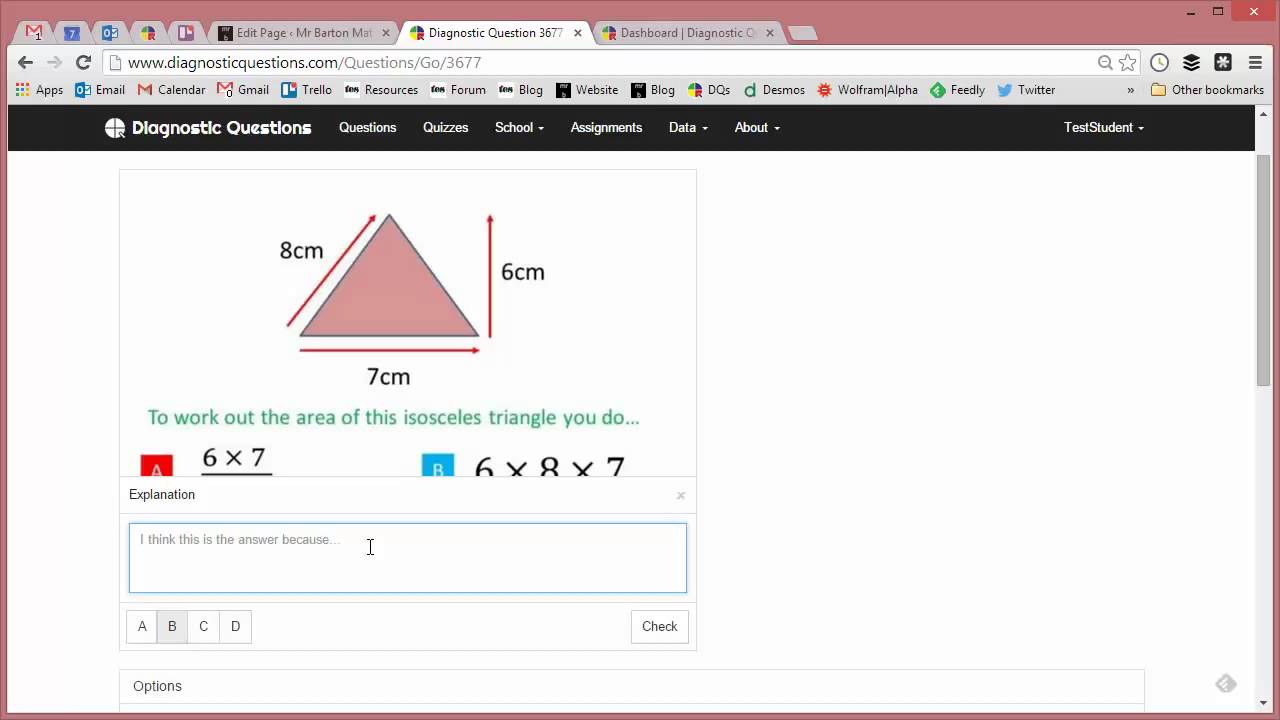 Answering Questions and Viewing Explanations on Diagnostic Questions ...