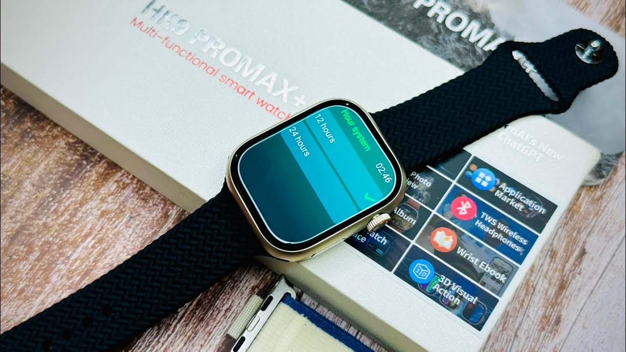 How to Set 12 hours format on HK9 Pro Max Plus(+) Series 9 Smart Watch ...
