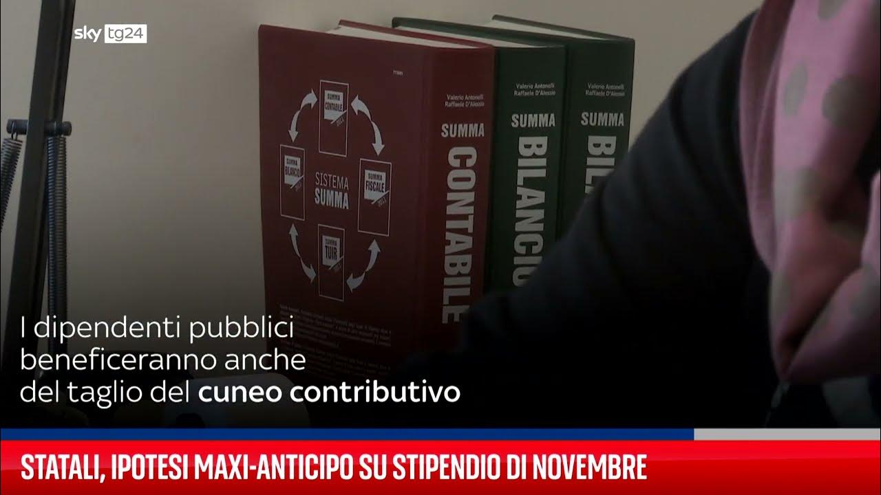 Stipendi, bonus a statali: maxi anticipo fino a 2.000 euro - YouTube
