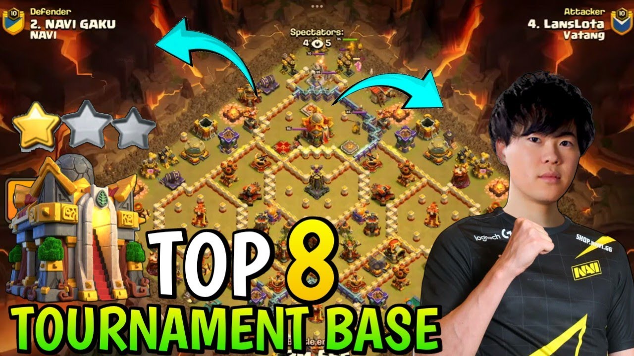 TOP *8* TOURNAMENT BASE TH16 | ANTI ROOT RIDER TH16 BASE | BASE LAYOUT ...