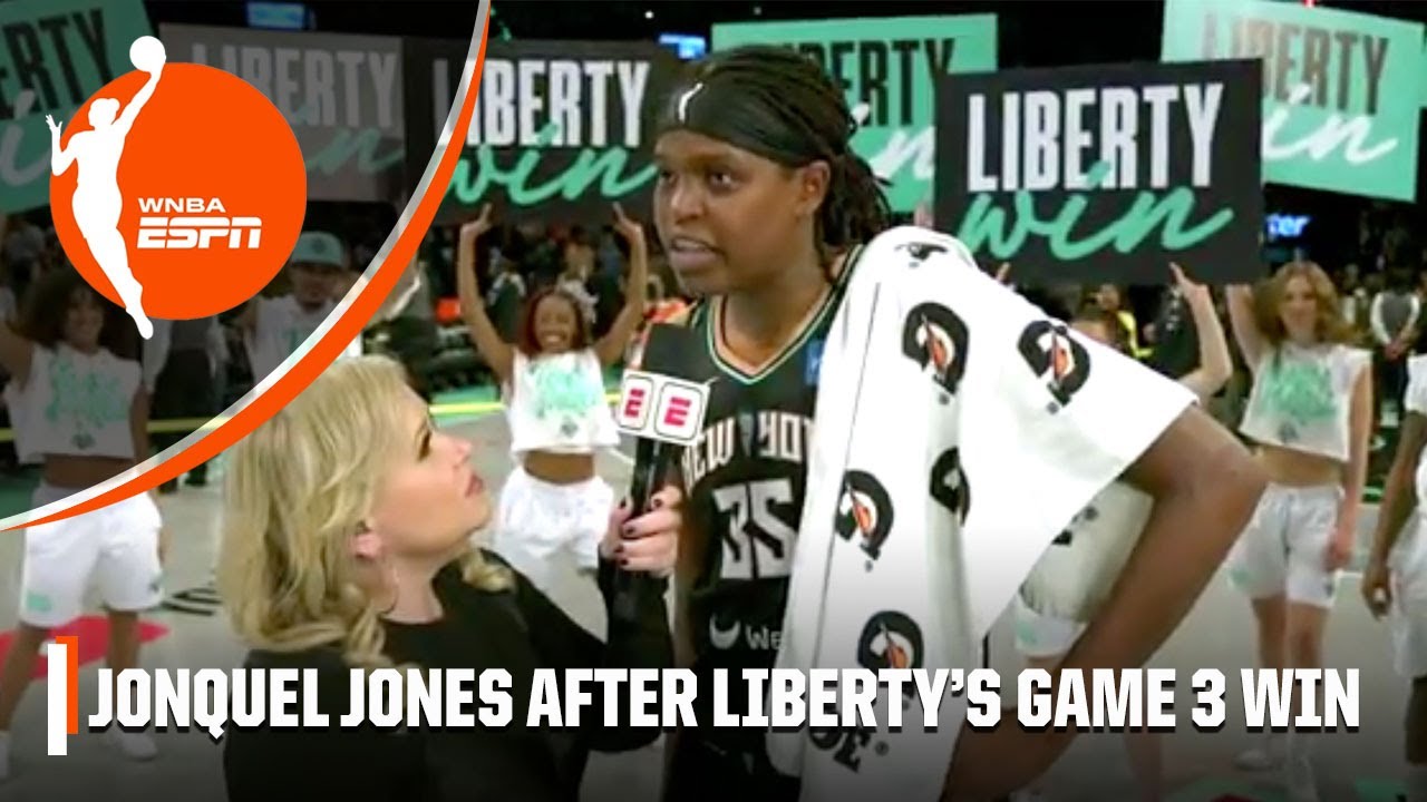 ‘WE TOOK IT PERSONAL’ 🔥 - Jonquel Jones after the Liberty forced Game 4 ...