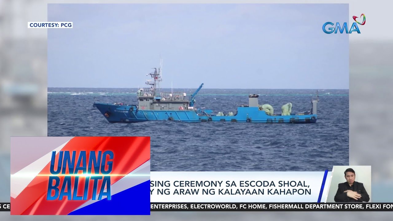 Unang flag raising ceremony sa Escoda Shoal, idinaos kasabay ng Araw ng ...