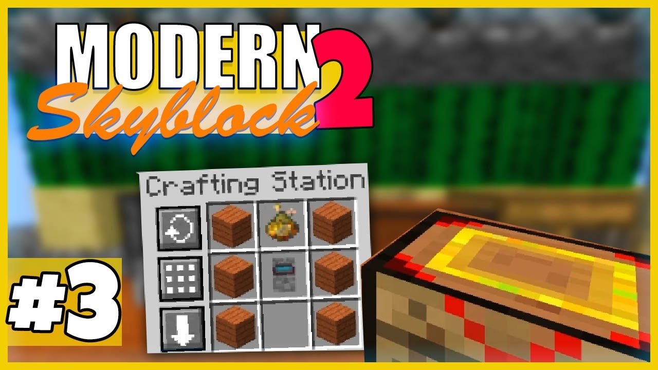 Fusion Crafting! - Minecraft Modern Skyblock 2 - #3 - YouTube