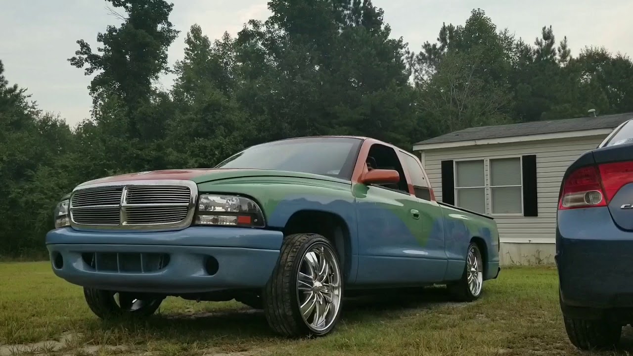 98 dodge dakota bagged - YouTube