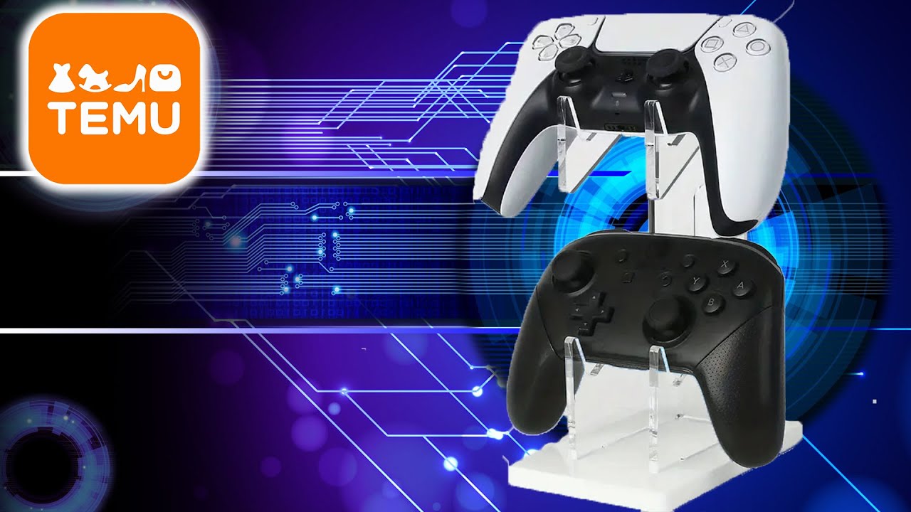 Temu | Universeller Ständer für zwei Controller Bodenplate Weiss - YouTube
