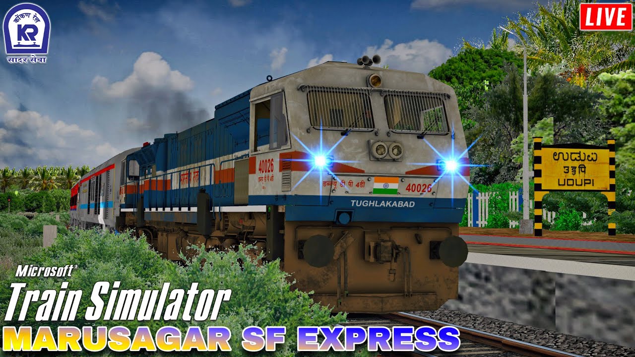 Exploring Konkan Railway in 12977 Marusagar SF Express • Indian Train ...