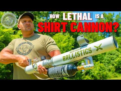 How Lethal Is A T-SHIRT CANNON ???