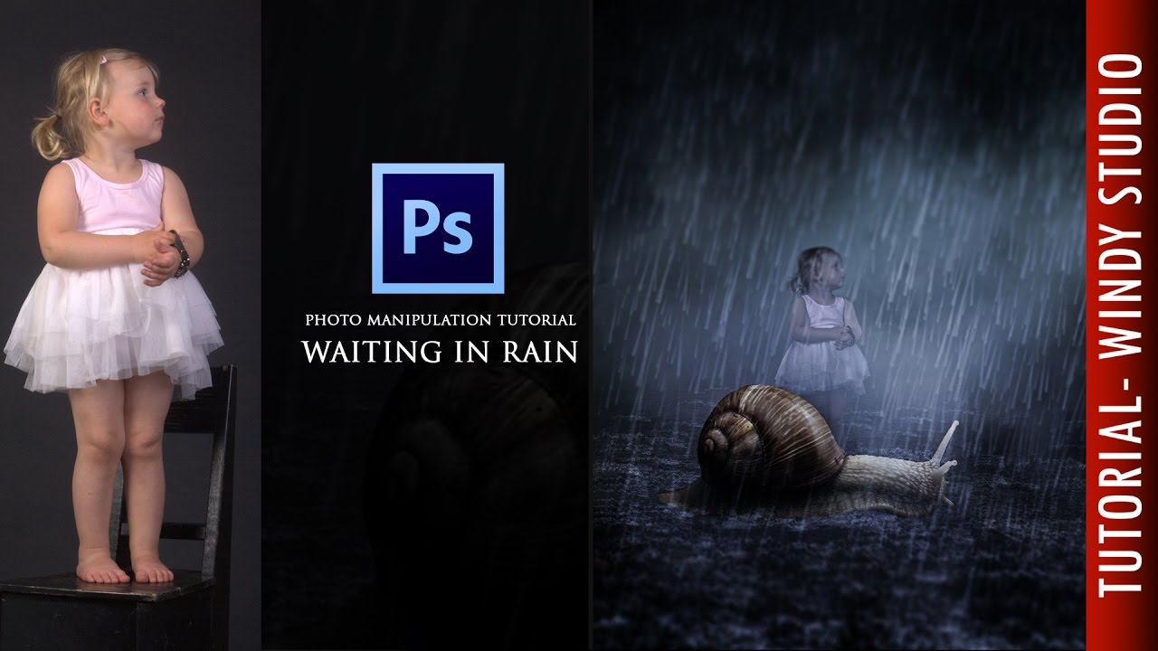 Waiting In Rain-Photoshop Manipulation Tutorial - YouTube