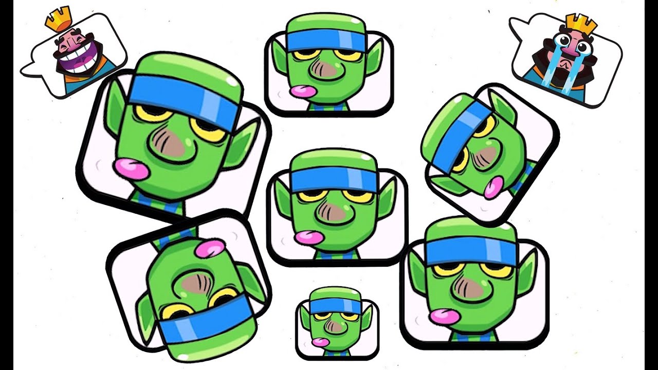 Spear Goblin Sticking Out Tongue *1 HOUR* EMOTE in #clashroyale # ...