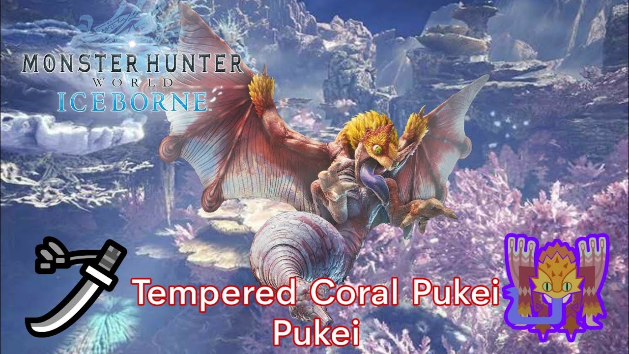 Monster Hunter World Iceborne Tempered Coral Pukei-Pukei Long Sword ...