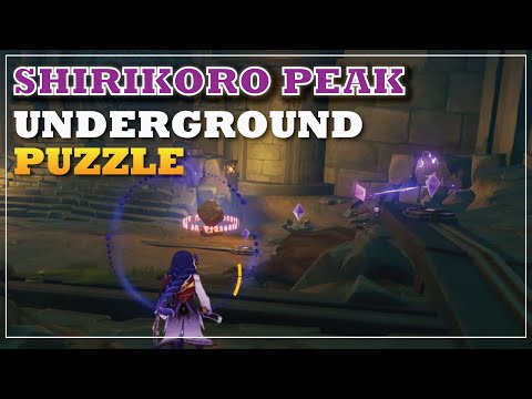 SHIRIKORO PEAK PUZZLE | Tsurumi Island Underground Puzzle | Tsurumi Island | Genshin Impact