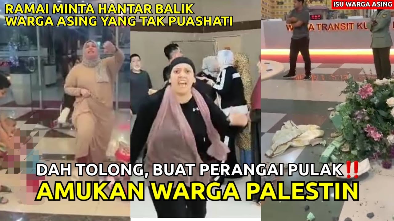 WARGA PALESTIN BUAT KEC0H DI WISMA TRANSIT KUALA LUMPUR ‼️ INI PUNCA ...