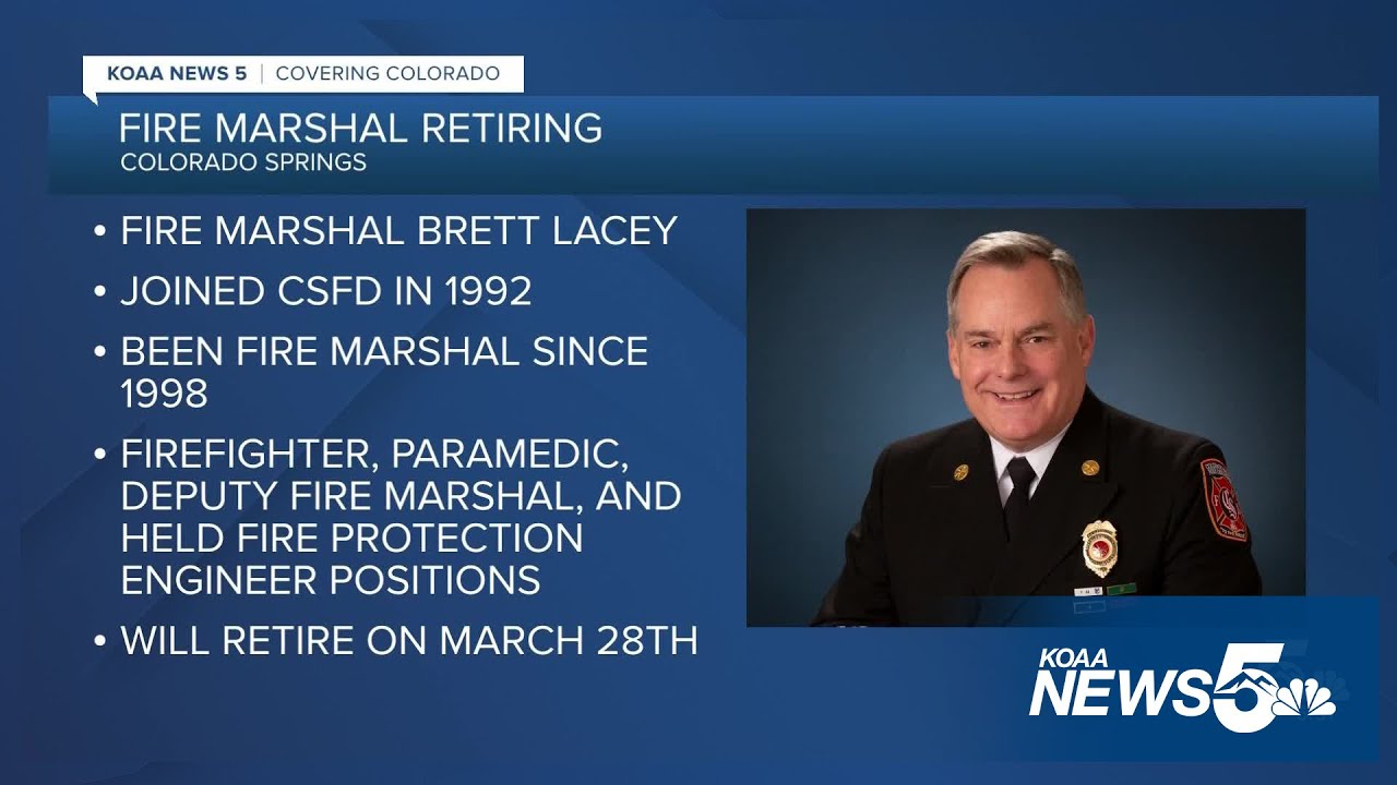 Colorado Springs Fire Marshal Brett Lacey announces retirement - YouTube