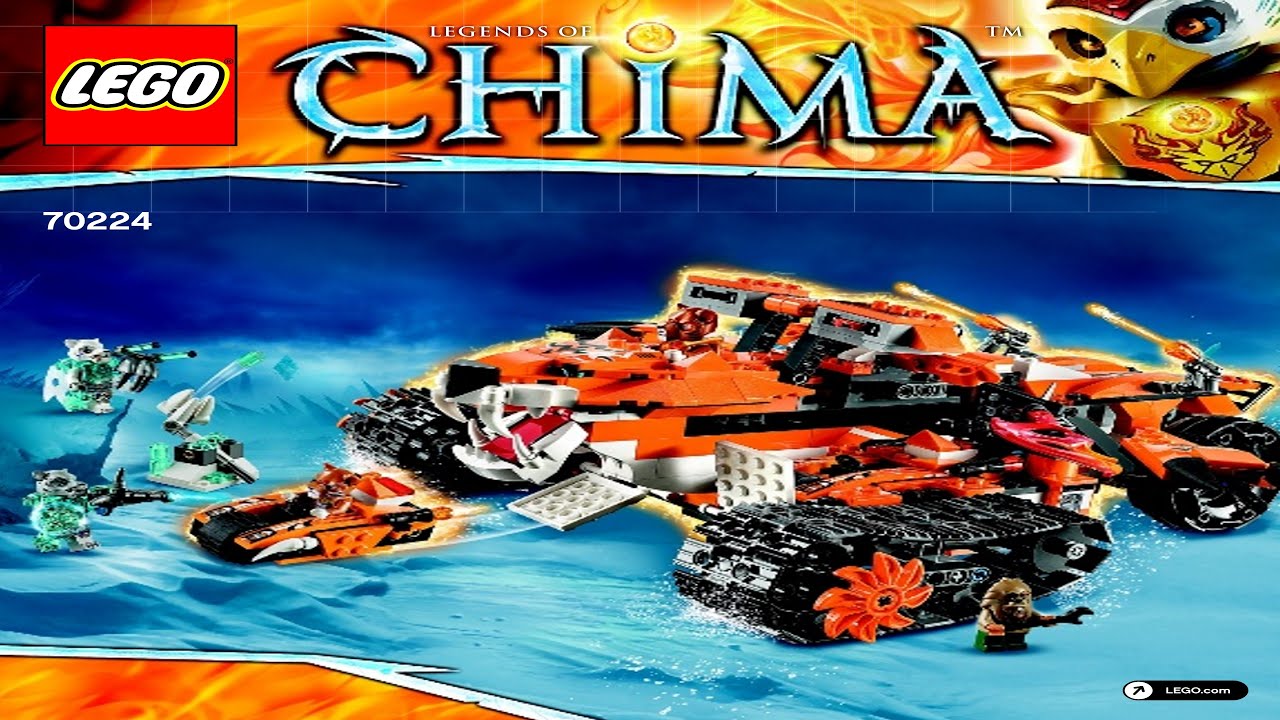 LEGO instructions - Chima - 70224 - Tiger's Mobile Command - YouTube