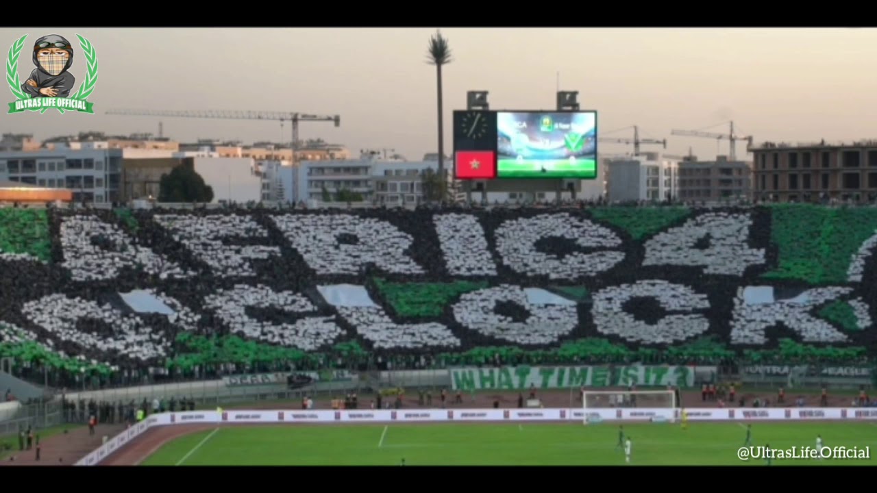 Tifo Curva Sud - Raja Casablanca vs Al Nasr Benghazi 28.09.2019 RCA ...