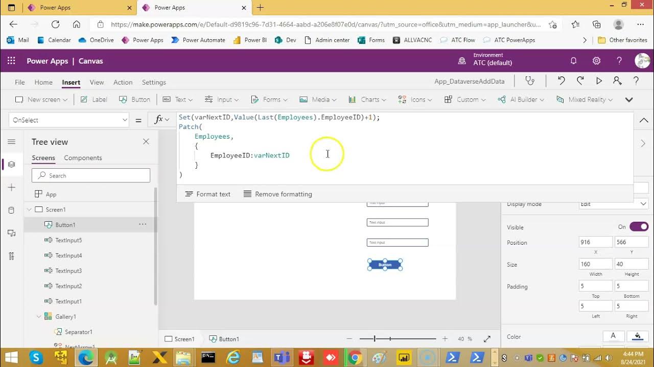 Lesson178 - Dataverse Show,Add data in table - Power Apps 1000 Videos ...