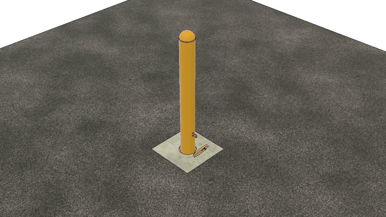 Bollards Plus Removable Bollard Demonstration, www.BollardBarrier.com ...