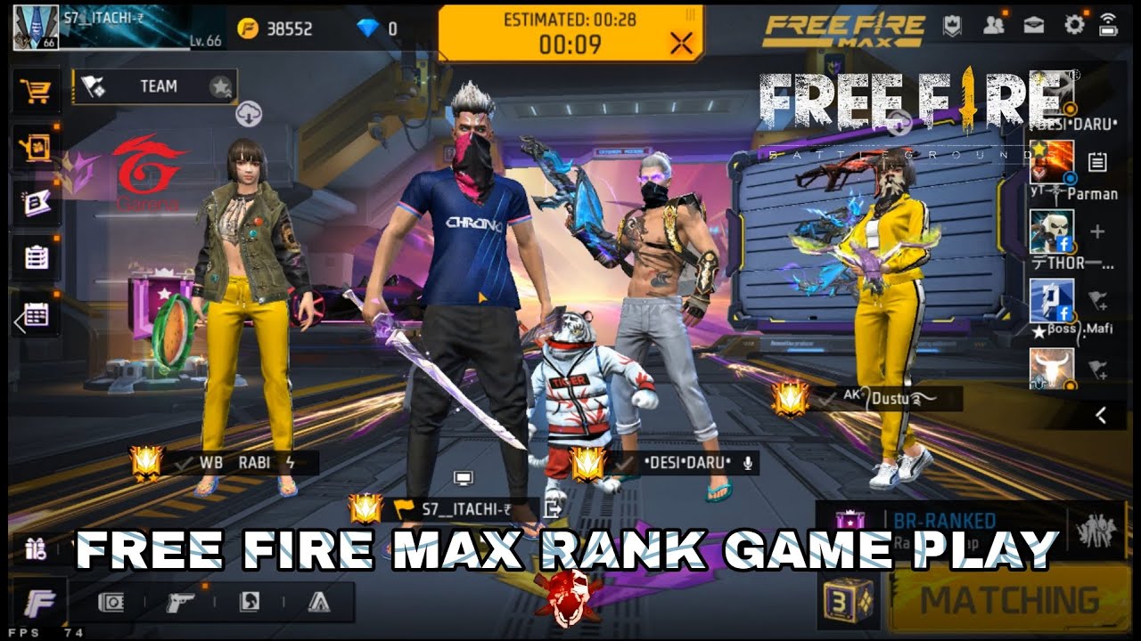 FREE FIRE MAX RANK PUSS - YouTube