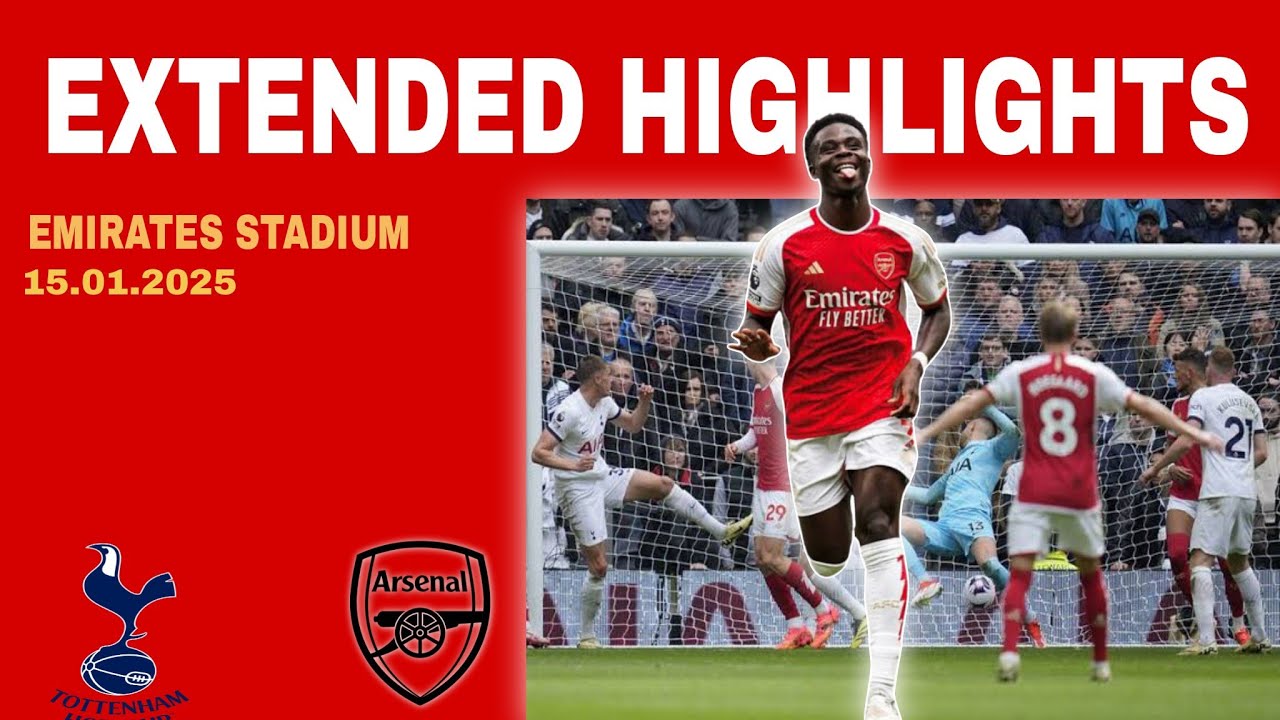 ARSENAL VS TOTTENHAM HOTSPUR | PREMIER LEAGUE HIGHLIGHTS | NORTH LONDON ...