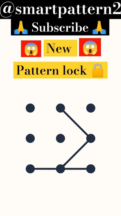 New😱||Simple pattern lock 🔒🔒#shorts #short #screen #pattern #lock # ...