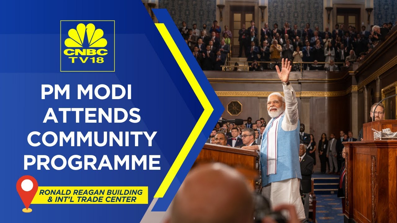 PM Narendra Modi Addresses Indian Diaspora At Ronald Reagan Building ...