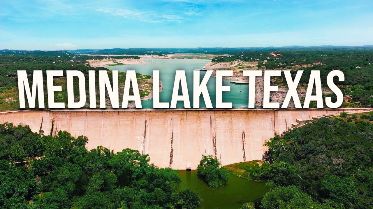Medina Lake Texas 4K Drone Footage – Historic Low Water Levels at Just ...