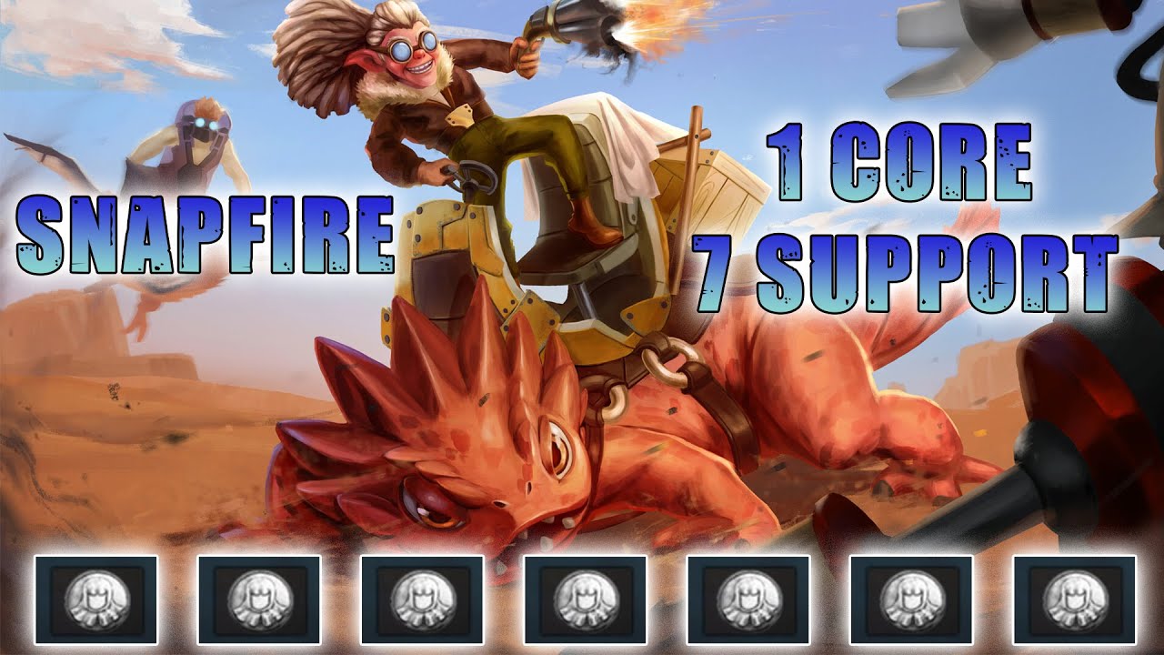 DOTA 2 /SNAPFIRE 1 CORE +7 SUPPORT HP 70% 1VS1 /DAWN OF WAR#54 - YouTube