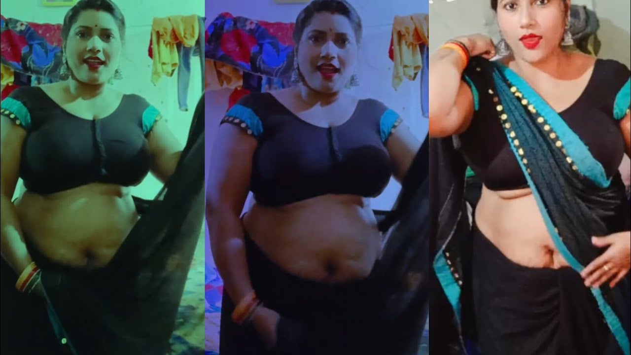 Beautiful Aunty Deepest Navel show and dance #sareelovers #bhabhi #navel #dhodi #hotstatus # ...