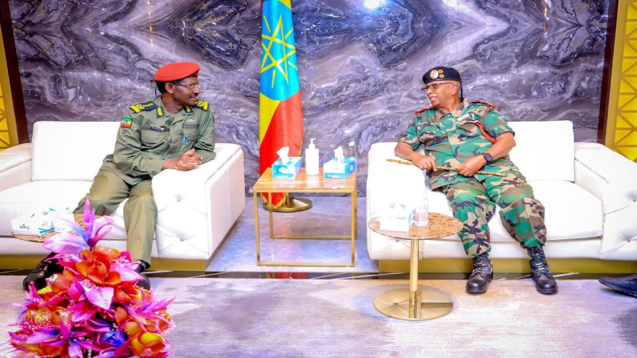Ethiopian and Somaliland Military Leaders meet in Addis Ababa - YouTube